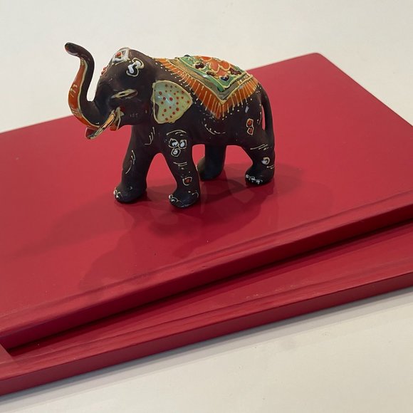 Art | Japanese Moriage Style Hand Decorated Elephant Made In Japan Gold ...